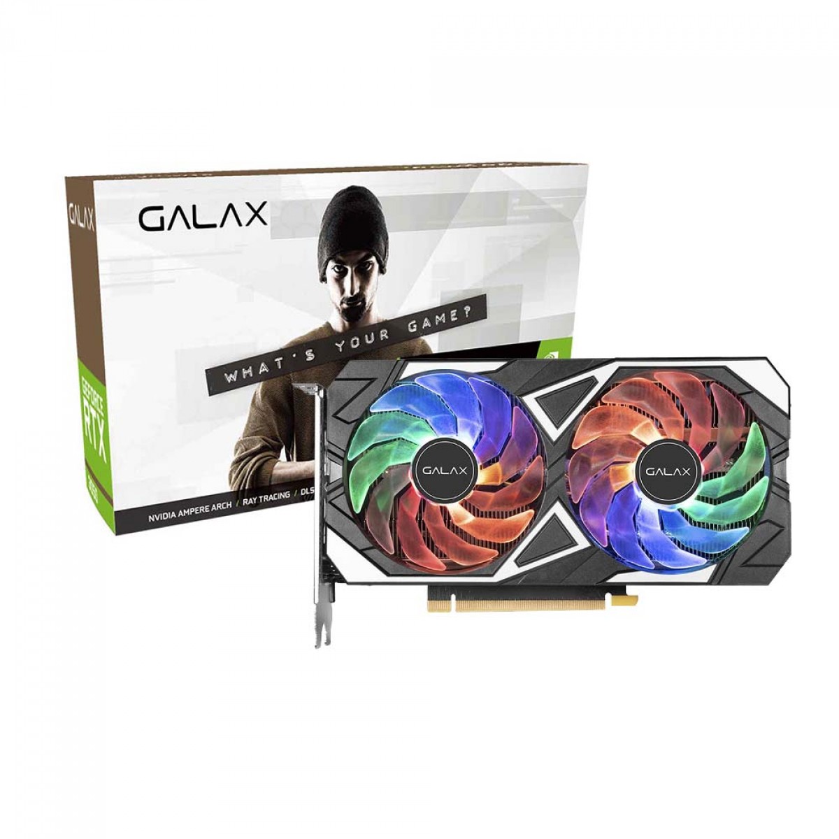 GALAX GEFORCE RTX 3050 1 CLICK OC 8GB GDDR6 GRAPHICS CARD ...