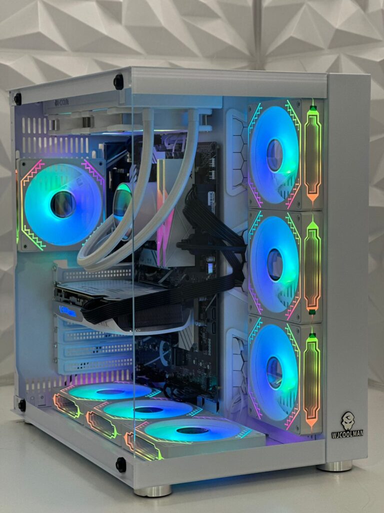 WJCOOLMAN ROBIN I WHITE 7 INFINITY FANS ARGB GAMING CASE | ROBIN I ...